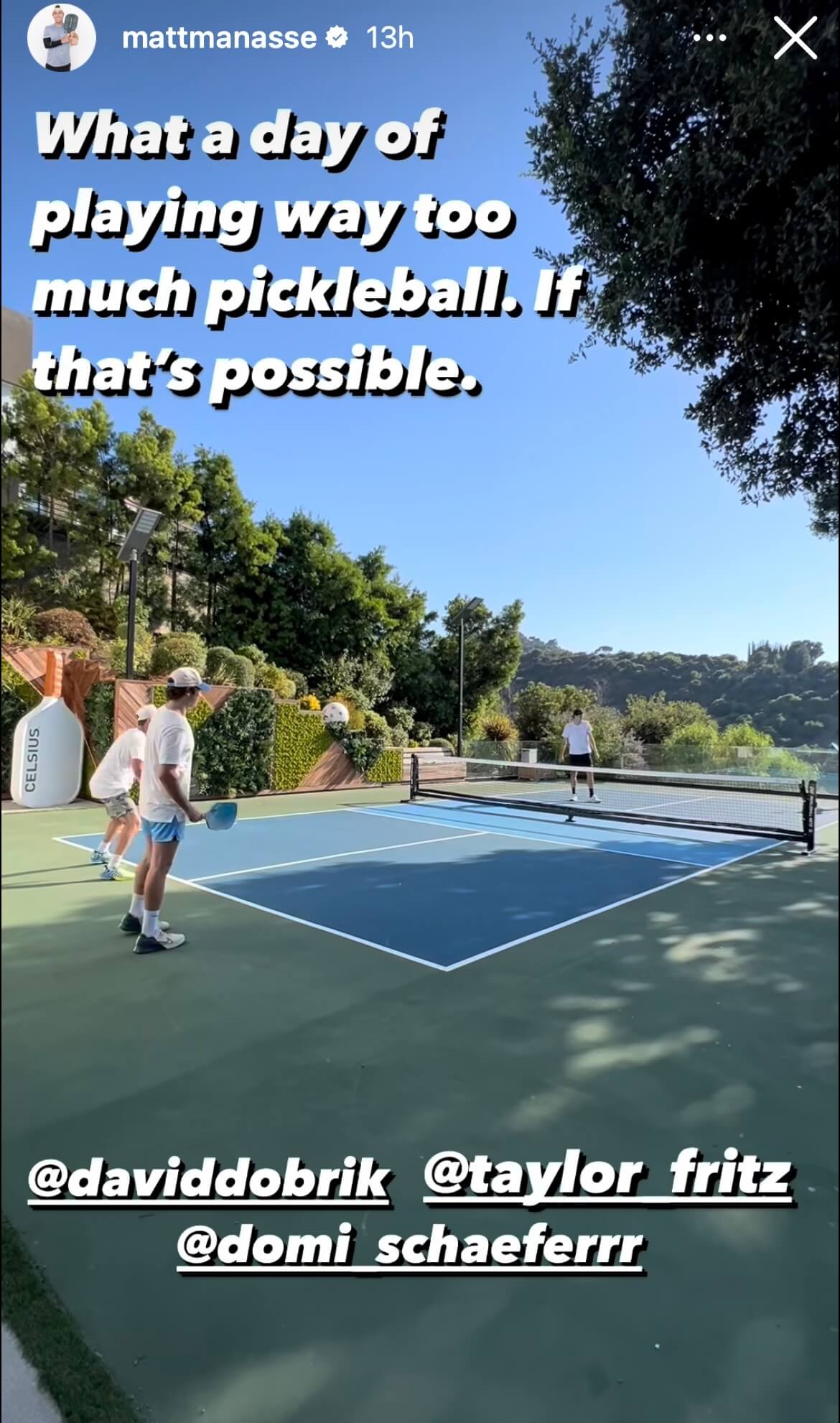 Days after Wimbledon, Taylor Fritz plays pickleball