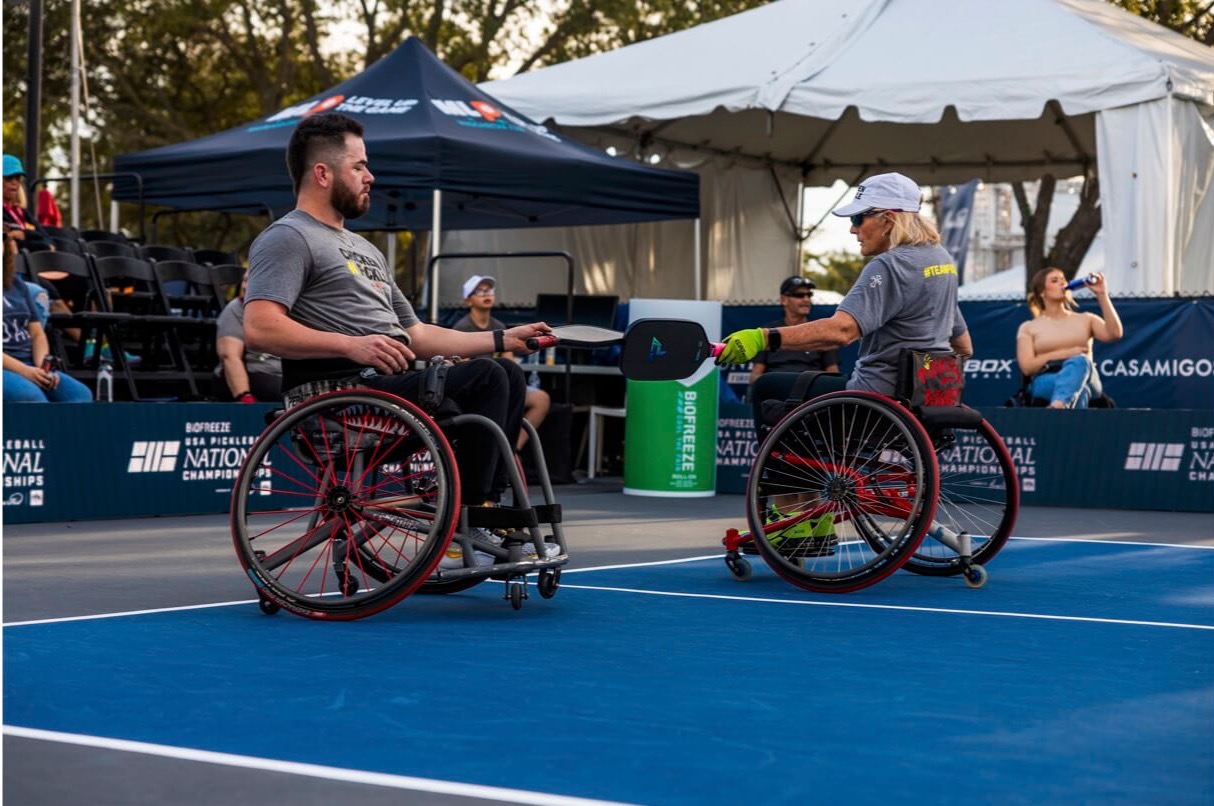 Wheelchair athlete Taylor Nichols growing adaptive pickleball